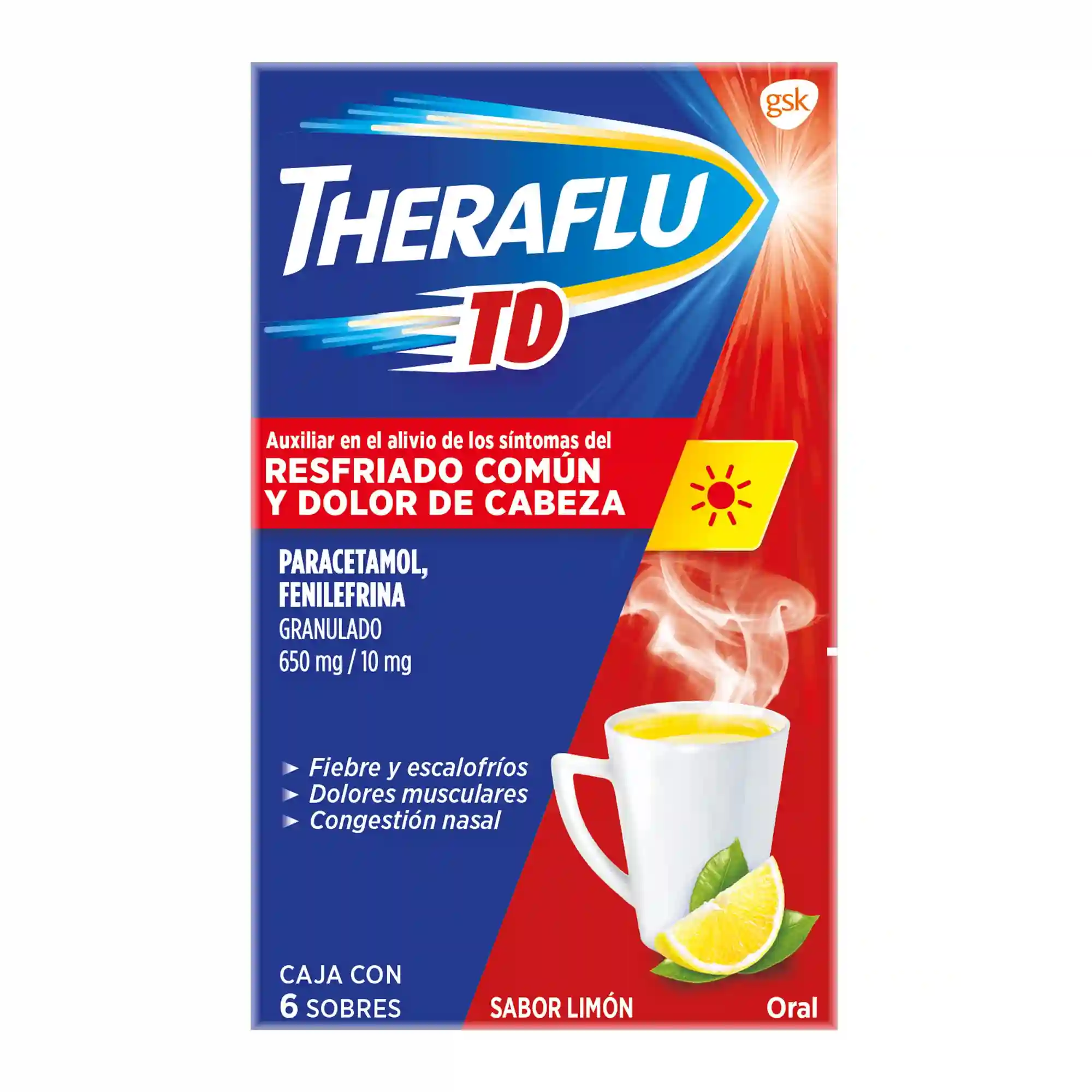 Medicamentos para la gripe y resfriado | Theraflu®